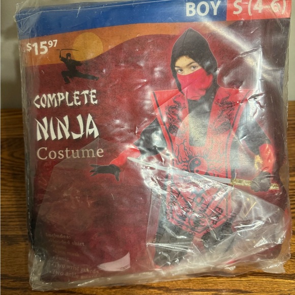 Source Unknown | Costumes | 2 Red Ninja Costumes For Boys Small Medium ...